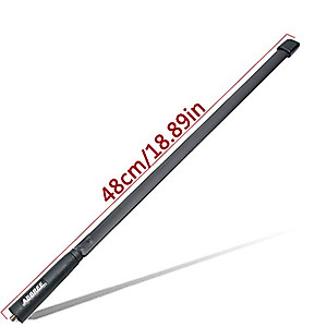 ABBREE SMA-Female Dual Band VHF/UHF 18.8-inch 144/430MHz High Gain Soft Whip Foldable CS Tactical Antenna for Baofeng UV-5R UV-82 BF-F8HP GMRS Radio Ham Two Way Radio