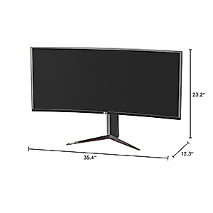LG 38GN950-B 38-Inch QHD Wide 1440p Ultragear Curved WQHD+ Nano IPS 1ms 144Hz HDR 600 Monitor with G-SYNC Compatibility (Renewed)