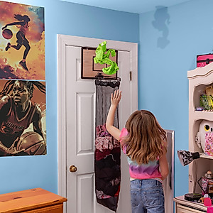 Wooden Basketball Hamper – Basketball Hoop Laundry Basket Over the Door – Basketball Room Decor