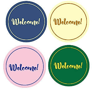 Welcome Greeting Stickers,New Homeowners Welcome Labels for Envelope Seals 2 Inch 504 Pcs Per Pack