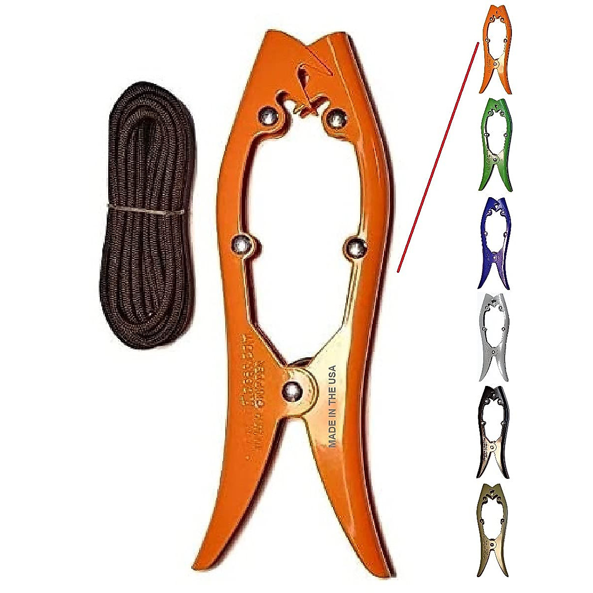 Brush Gripper Securely Anchor Your Kayak, Canoe or Boat in Seconds. The Harder You Pull The Tighter It Grips! - Made in USA