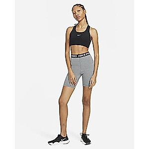 Nike Pro 365 Women's High-Rise 7" Shorts (Smoke Grey/Heather/Black/Black, MD 7)