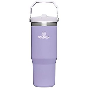 Stanley IceFlow Stainless Steel Tumbler - Vacuum Insulated Water Bottle for Home, Office or Car Reusable Cup with Straw Leak Resistant Flip Cold for 12 Hours or Iced for 2 Days, Lavender, 30OZ