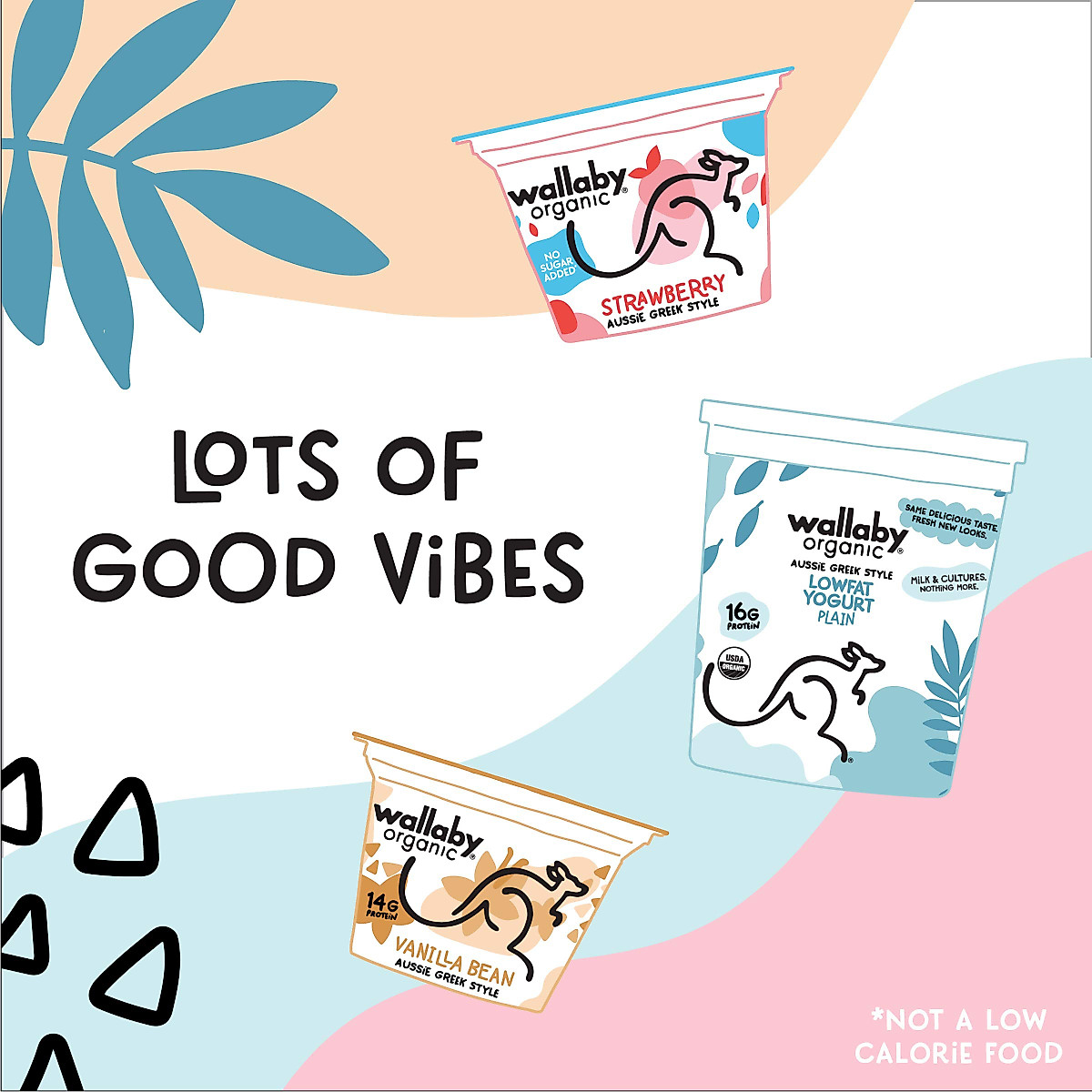 Wallaby Organic Aussie Smooth Whole Milk Regular Yogurt, Plain, USDA Organic, 32 oz.