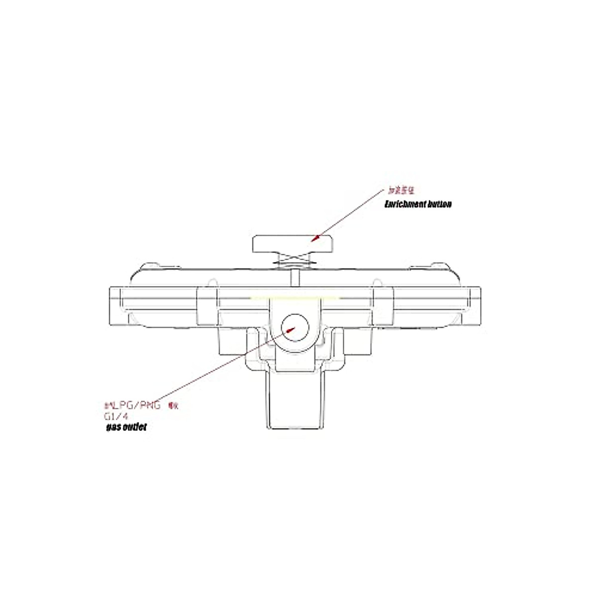 Huayicarbpart Natural Gas Conversion Kit Compatible with Duromax XP13000HX Generator 3KW LP 20HP Dual Fuel LP