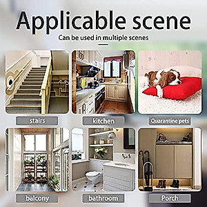 COSEND Extra Wide Baby Gate Tension Indoor Safety Gates White Metal Large Pressure Mounted Pet Gate Walk Through Long Safety Dog Gate for The House Doorways Stairs (33.86"-38.58"/86-98CM, White)