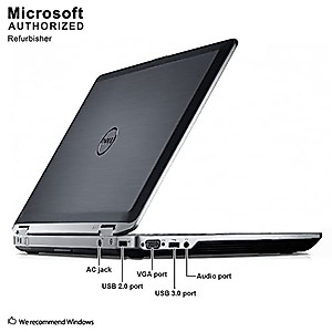 Dell Latitude E6530 15.6in Notebook Intel Core I7-3520M up to 3.6G,DVD,8G RAM,240G SSD,USB 3.0,VGA,HDMI,Win 10 Pro 64 Bit,Multi-Language Support English/Spanish (Renewed)