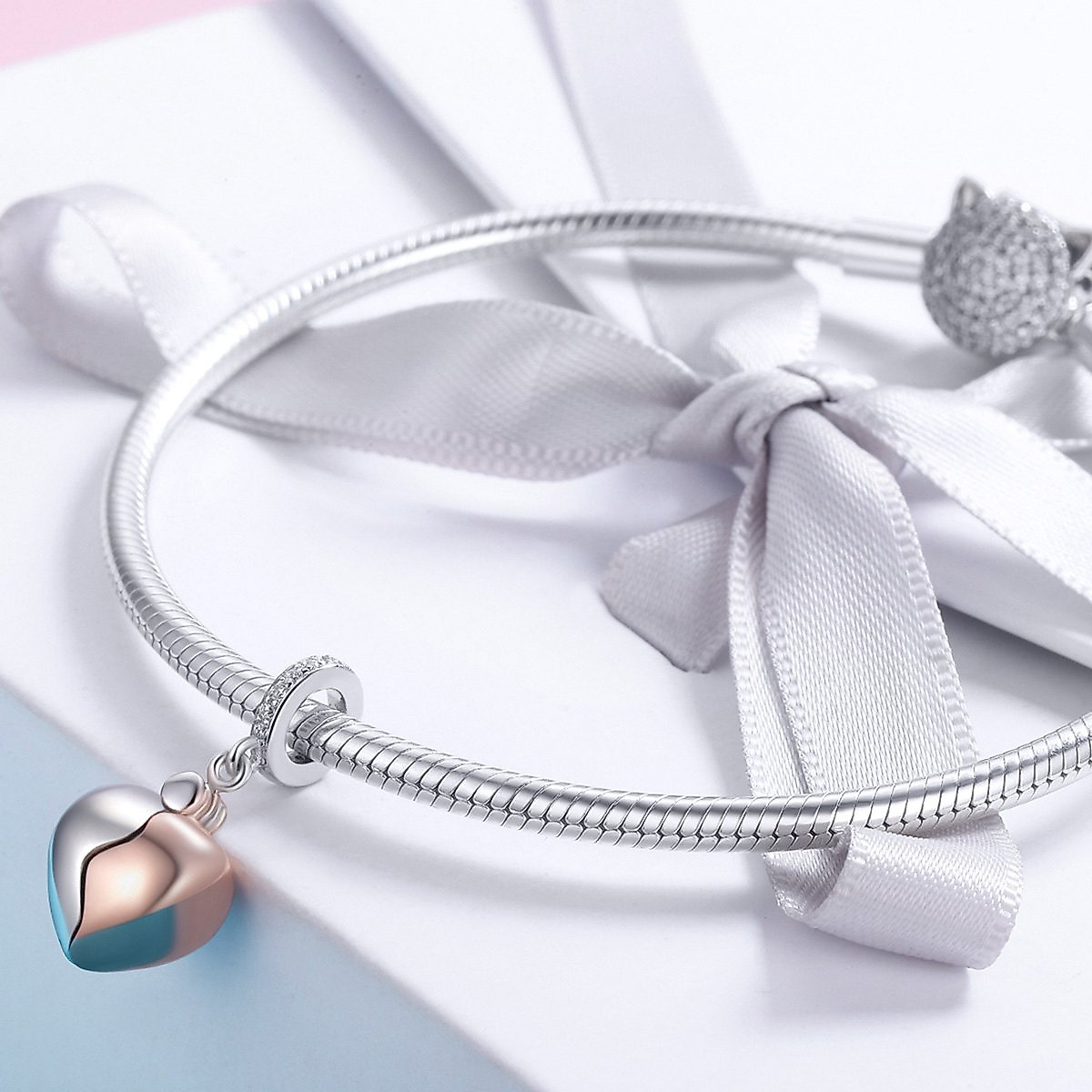 FOREVER QUEEN I Love You Charm Key to My Heart Dangle Charm 925 Silver Open Close Angel Wings Pendant Charm fit Bracelet Necklace Valentine's Day Xmas Gift BJ09086 (Key to My Heart Dangle Charm)