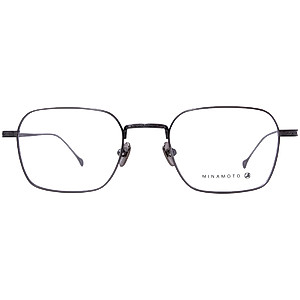 Minamoto MN31004 AY Titanium Eyeglasses Men's Antique Grey Full Rim 49mm