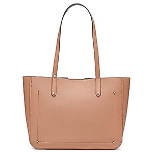Calvin Klein Dilan Novelty Organizational Tote, Caramel Textured