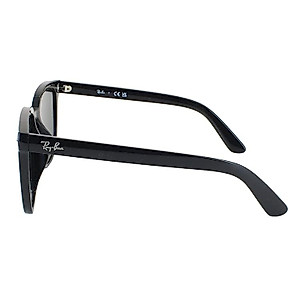 Ray-Ban RB4401D Square Sunglasses, Black/Dark Grey, 57 mm