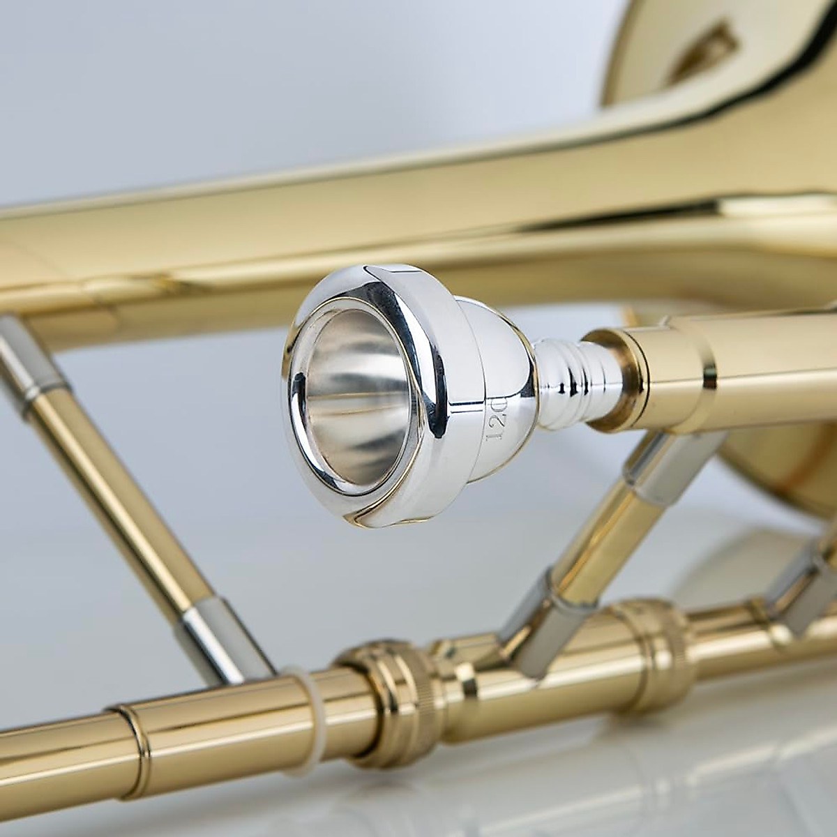 Glory Professonal Silver Plated Alto Trombone Mouthpiece 12c