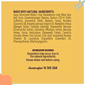 Natural [Dog] Company Oatmeal Sensitive Skin Shampoo, 12 oz., Dandruff Shampoo, Hypoallergenic, Plant Based Ingredients, Bathing Supplies, Itchy [Skin] relief for [Dog]s