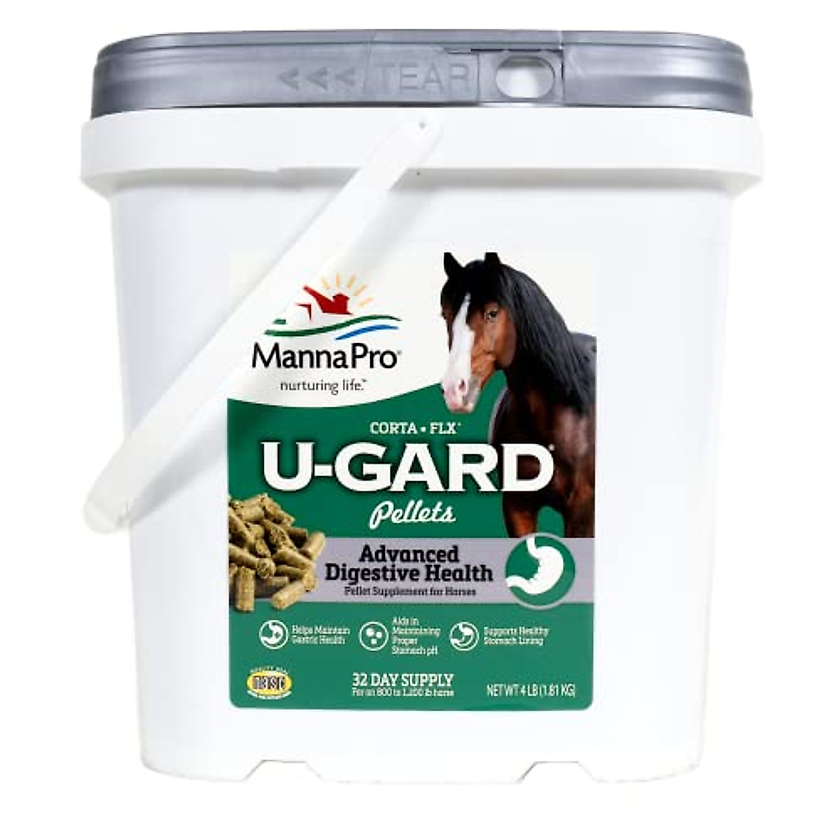 Corta-Flx U-Gard Pellets 4 lb Equine Stomach Supplement