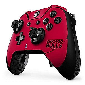 Skinit Decal Gaming Skin Compatible with Xbox One Elite Controller - Officially Licensed NBA Chicago Bulls Standard - Red Design
