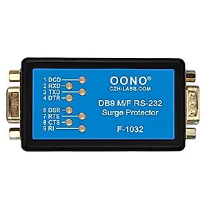 RS232 DB9M/F LED Link Tester with Surge Protection