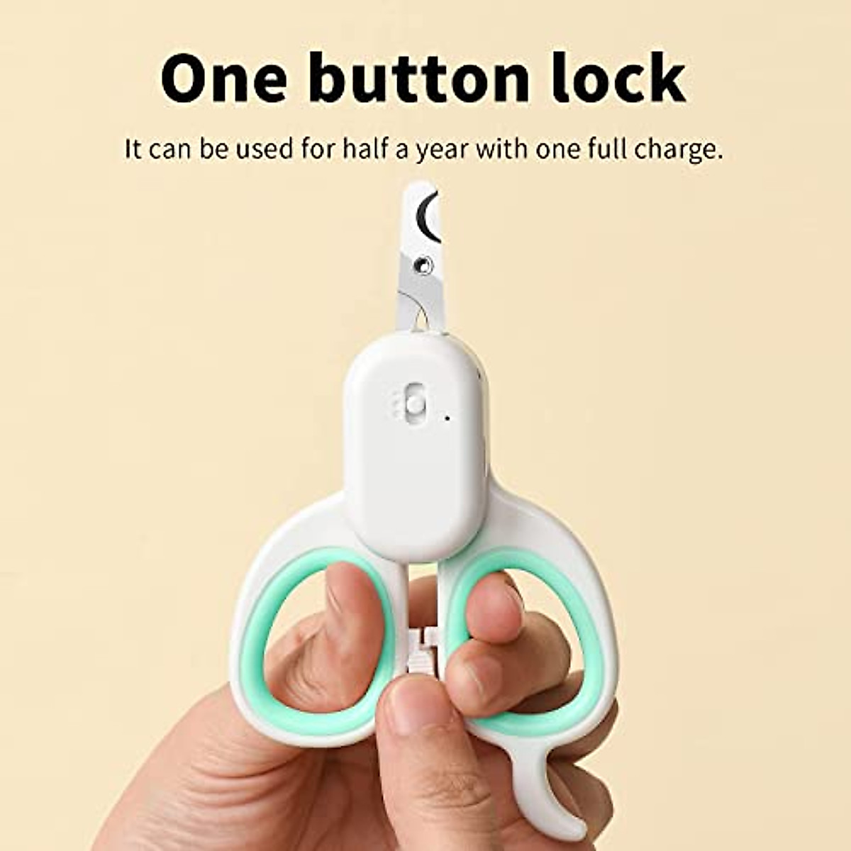 PAKEWAY Pet Nail Clipper with LED & -U-V Light, Cat Claw Trimmer with Ultra Bright LED Light for Nail Bloodline to Avoid Over Cutting, Sharp Angled Blade Grooming Tool for Dog Cat Rabbit Small Animals