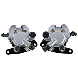 RANSOTO Front Brake Caliper Pads Set Compatible with Yamaha Banshee Grizzly Big Bear Blaster Bruin Kodiak Raptor Warrior Bear Tracker 200 250 350 400 450 660 Replace 5LP-2580T-00-00 Right & Left