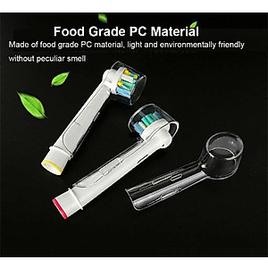 Replacement Brush Heads Cover/Caps, Brush Head Protection Cover Compatible with Oral-B Electric Toothbrush All Round Brush Heads to Keep Dust Away for Travel, Camping, Family, School (6-Pack)