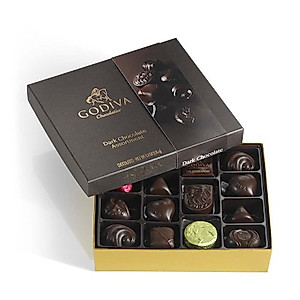 Godiva Chocolate Dark Chocolate Gift Box, 16 pc, 6.2 oz