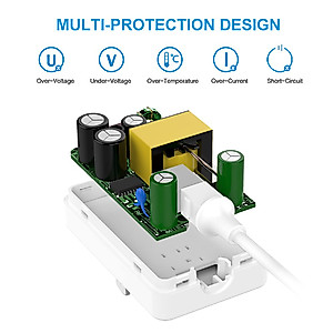 Power Cord for 4moms MamaRoo 2/4 Baby Swing, Compatible with RockaRoo mamaRoo 2015 Infant Seat Bouncer, Rockaroo Baby Swing OH-1048B1203000U/ OH-1048B1203000-U 5FT AC Adapter
