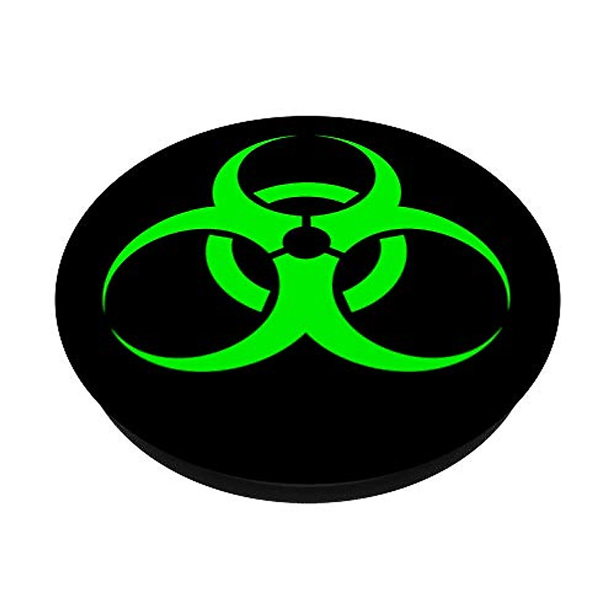 Black Green Biohazard Toxic Hazard Warning PopSockets Swappable PopGrip