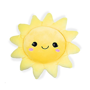 KINREX Yellow Fun Sun Plush Stuffed Toy - Kid Stuffed Star Toy - Measures 7" – 17.8 cm.