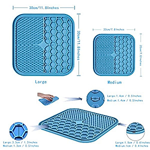 Kabetig Silicone X Large Dog Lick Mat for Dogs with Suction Cups - Dog Licking Mat/Pad for Anxiety and Boredom Relief - Alternative to Slow Feeder Dog Bowl - Use for Food/Treats/Yogurt/Peanut Butter