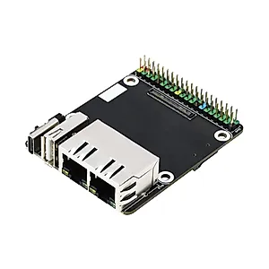 Mini Dual Gigabit Ethernet Base Board for Raspberry Pi Compute Module 4 CM4, Onboard ETH/Micro SD/USB Interfaces, Suitable for Evaluating The Raspberry Pi CM4 or Being Integrated into End Products