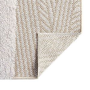 Rugs.com Sabrina Soto Casa Collection Rug – 4' x 6' Beige High Rug Perfect for Entryways, Kitchens, Breakfast Nooks, Accent Pieces