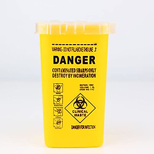 Zerodeko 2Pcs Shaver Recycling Bucket Trash Can Plastic Garbage Can Waste Razor Recycling Bin for Barber Shop Shaver