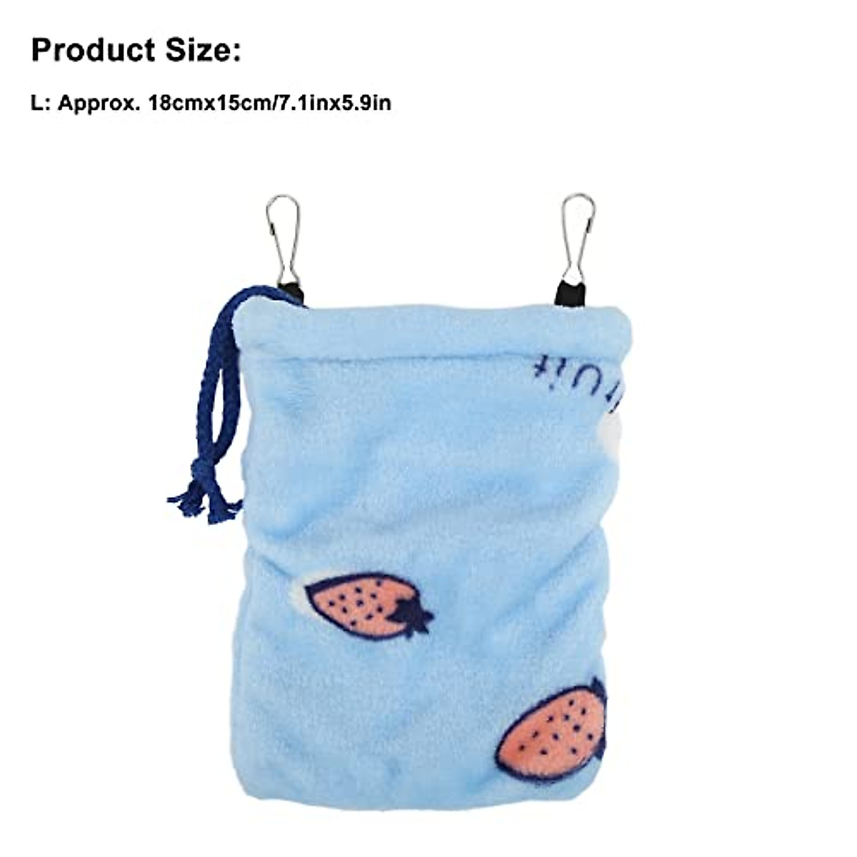Hamster Sleeping Pouch, Flannel Warm Hamster Sleeping Bag Soft Hideout Small Pet Hanging Nest Bed with Hooks for Hamster Rat Gliders Small Pets