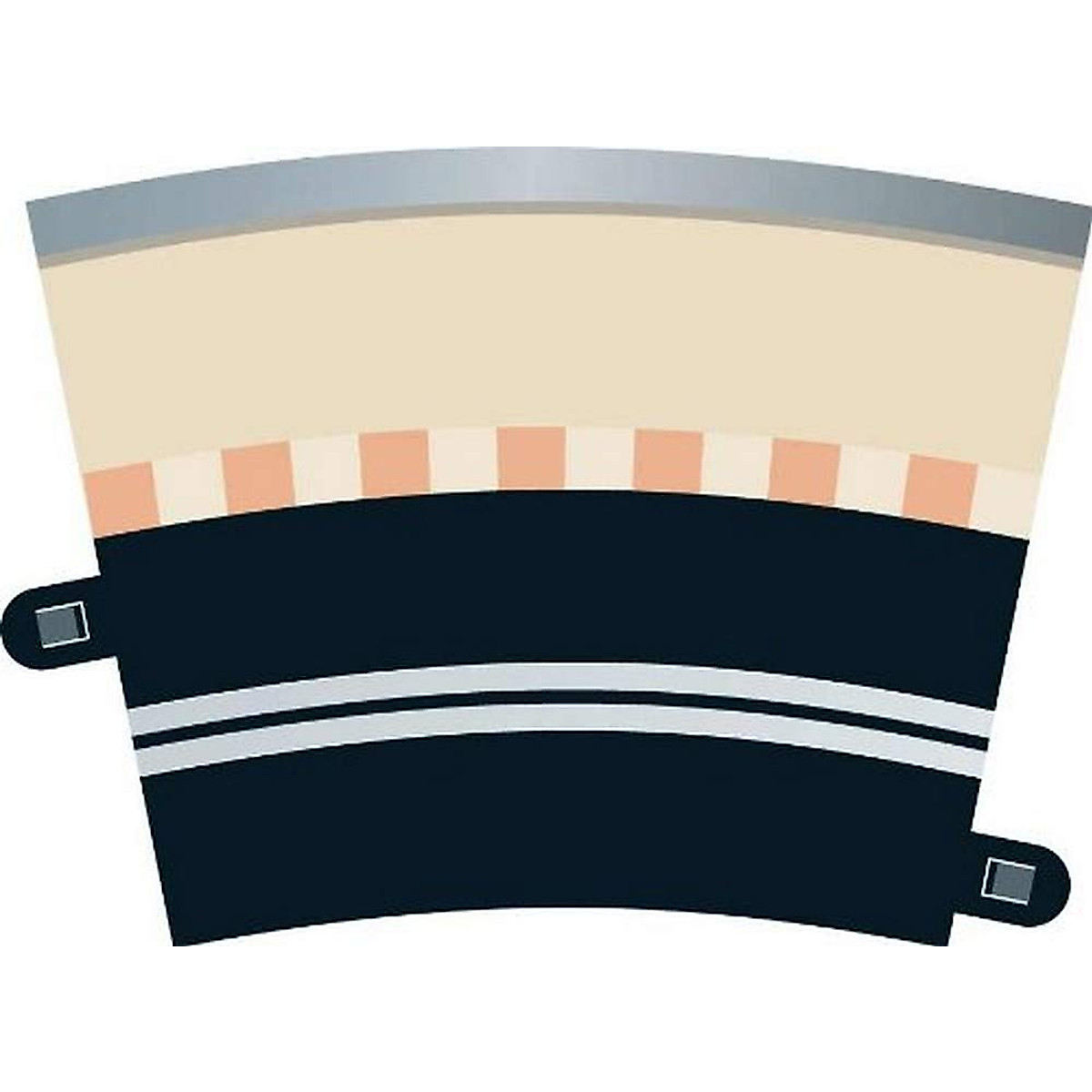 Scalextric Digital Single Lane Half Radius 3 Curve 22.5 x 4 Pieces 1:32 Slot Car Race Track C7017