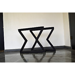 Metal Table Legs, Hourglass Style - Any Size and Color