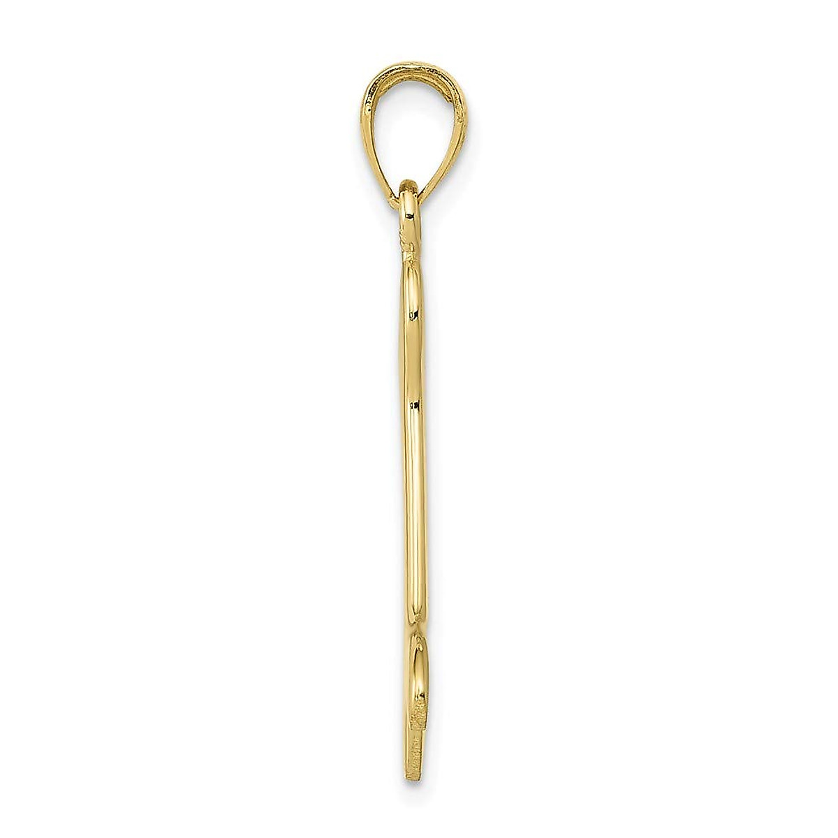 Solid 10k Yellow Gold 3-D Dog Bone Pendant Charm