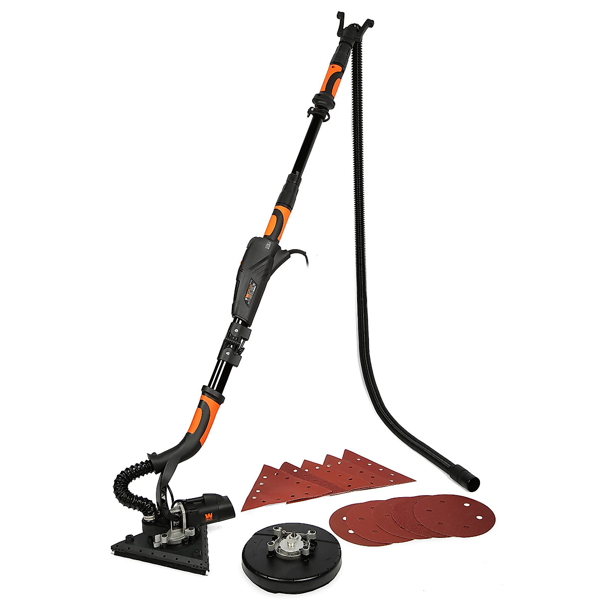 WEN DW5084 5-Amp 2-in-1 Variable Speed Dual-Head Drywall Sander with 15-Foot Dust Hose , Black