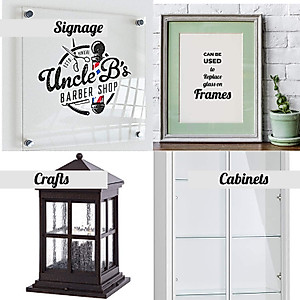 Performore Clear Plexiglass Acrylic Sheet 12x12 Inches, 6mm (1/4 inch Thickness) Unbreakable and Lightweight Substitute for Glasses, Great Use for Sneeze Guard, Shield, Greenhouse, Poster Frames