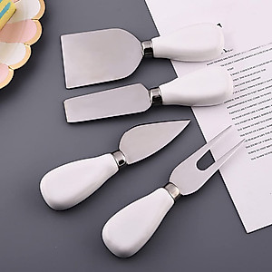 HEMOTON 4Pcs Cheese Cheese Fork Cheese Shaver Butter Spreader Cake kit Butter Cutter Cheese Cutter Cheese Cutting Tool Home Tools Bread Cutter Cutting Machine Travel Stainless Steel