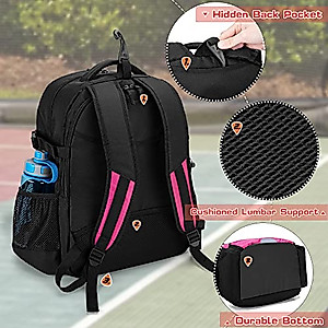 DSLEAF Basketball Bag, Soccer Backpack with Ball Compartment & Shoe Compartment for Basketball, Soccer, Volleyball Sports