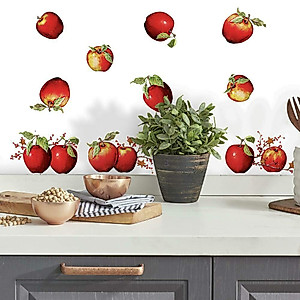 RoomMates RMK1570SCS Rustic Country Apples Peel and Stick Wall Decals
