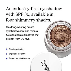 Supergoop! Shimmershade, Sunset - 0.18 oz - Long-wearing Cream Eyeshadow with Broad Spectrum SPF 30 Sunscreen - Instantly Brightens Eye Area - Won’t Crease, Flake or Fade