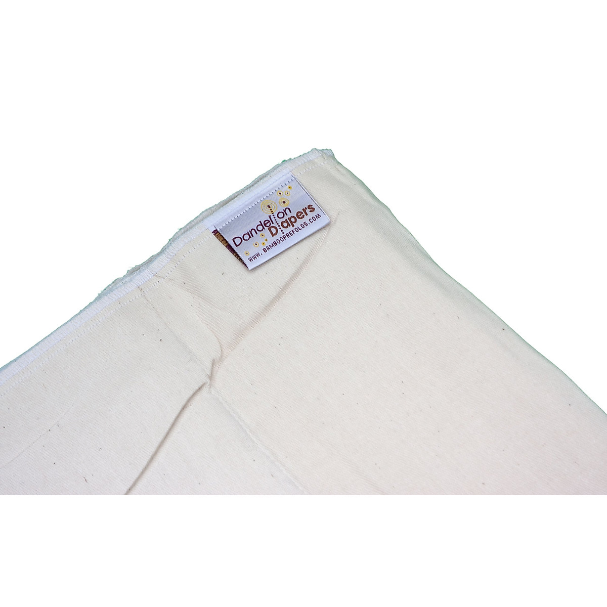 Dandelion Diapers Prefold Cloth Diapers Made from Viscose Bamboo and Cotton Blend Versatile Baby Diaper, 3 Pack - Size 5 Standard Pinless Prefold