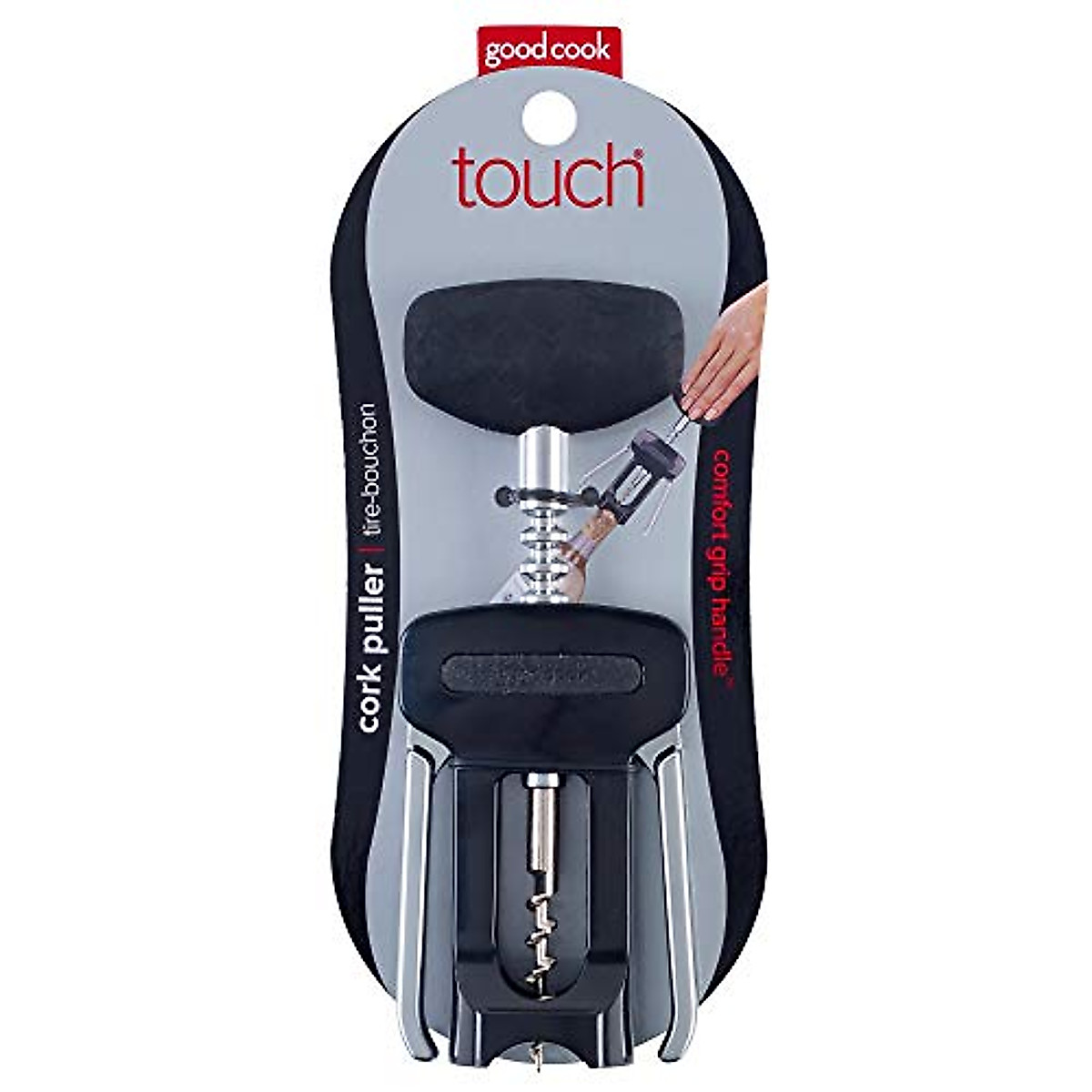 Goodcook Cork Screw Bar Tools, 11 x 4 x 2.5 inches, Black