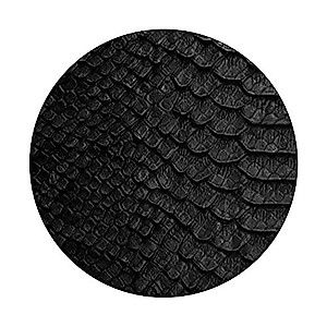 Snake Lover Cool Black Snakeskin Pattern Reptile Wild Animal PopSockets PopGrip: Swappable Grip for Phones & Tablets