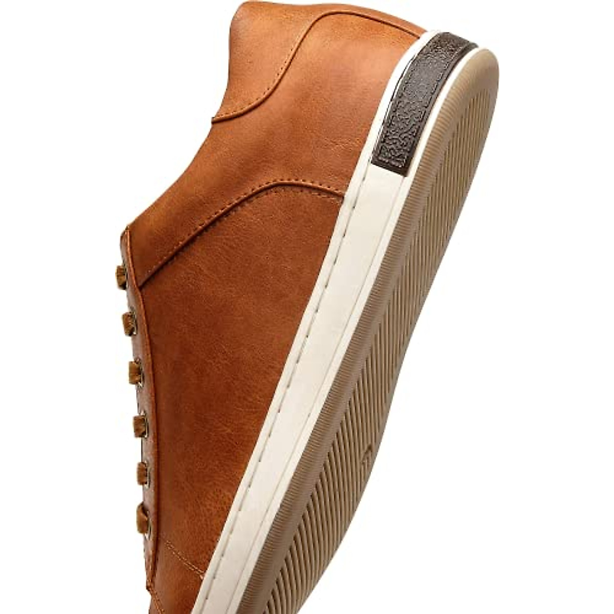 Vostey Men's Sneakers Fashion Brown Casual Shoes Dress Sneaker Oxford Shoes(B81Q13 Yellow Brown 10)