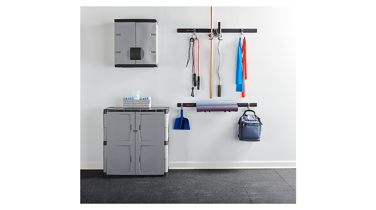 Rubbermaid FastTrack Wall Storage System - Heavy-Duty Garage Organizer