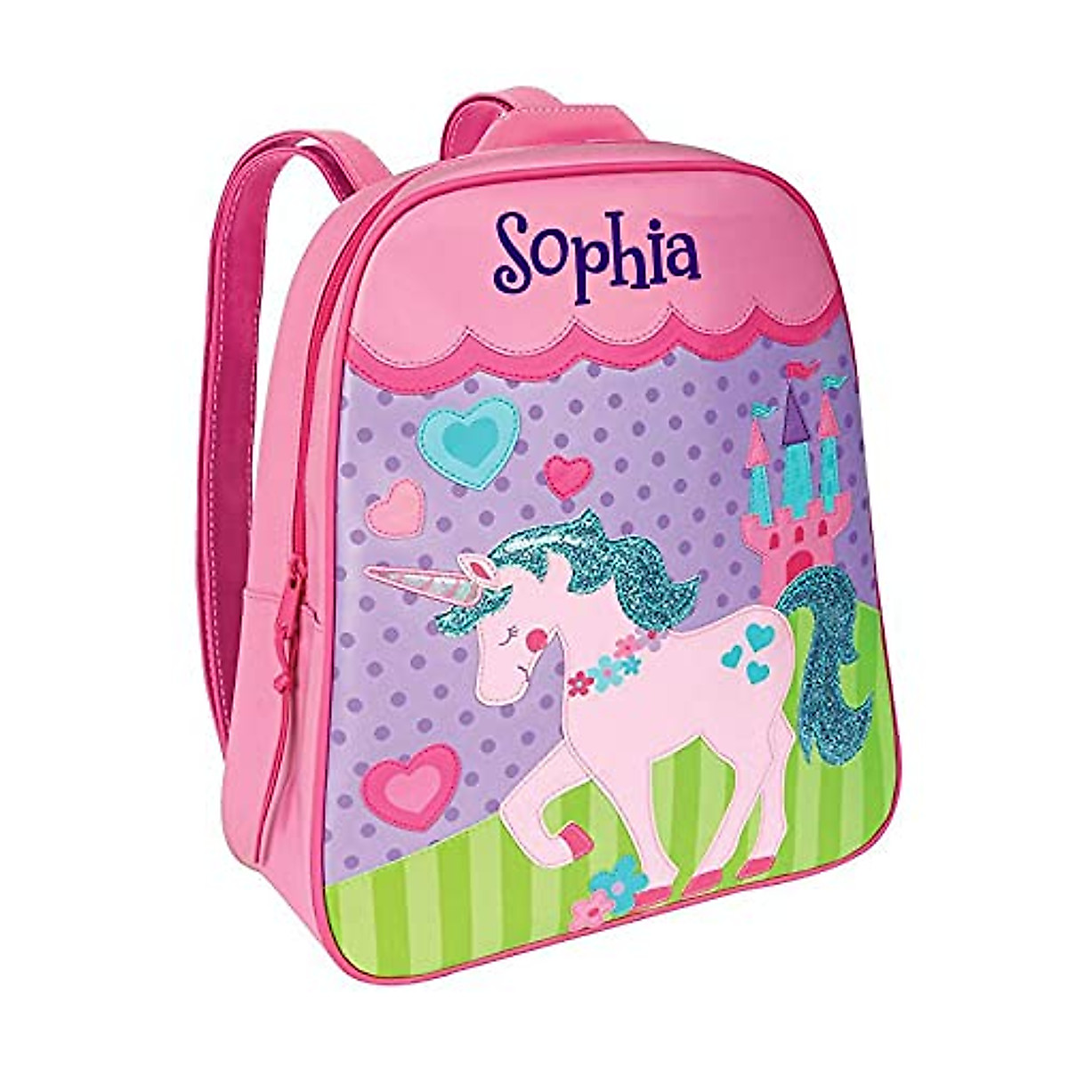 Personalized Unicorn Princess Backpack - Back to School or Travel Tote Book Bag with Custom Name