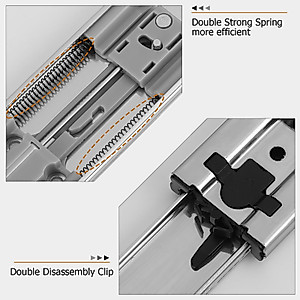 LONTAN Soft Close Drawer Slides 22 Inch Cabinet Drawer Slides 10 Pairs - Ball Bearing Drawer Slides Heavy Duty Full Extension Drawer Slides Dresser Kitchen, 100 LB Capacity