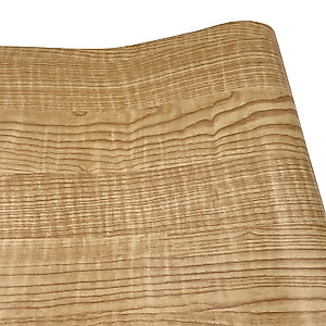 Yifely Light Yellow Wood Textured Furniture Paper Peel & Stick Shelf Liner Cabinet Door Sticker 17.7inch by 9.8 Feet