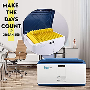 SereneLife Locking Storage Container Bin - 21 Gallon Large Capacity - Stackable Storage Tote Deck Box - Tough Durable Plastic Household Organizer with Lid, and Security Combination Lock